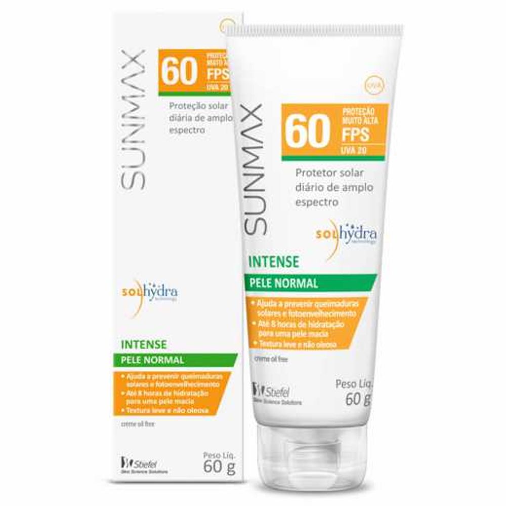 Protetor Solar SunMax Intense Pele Normal FPS 60 60g - unicdrogaria