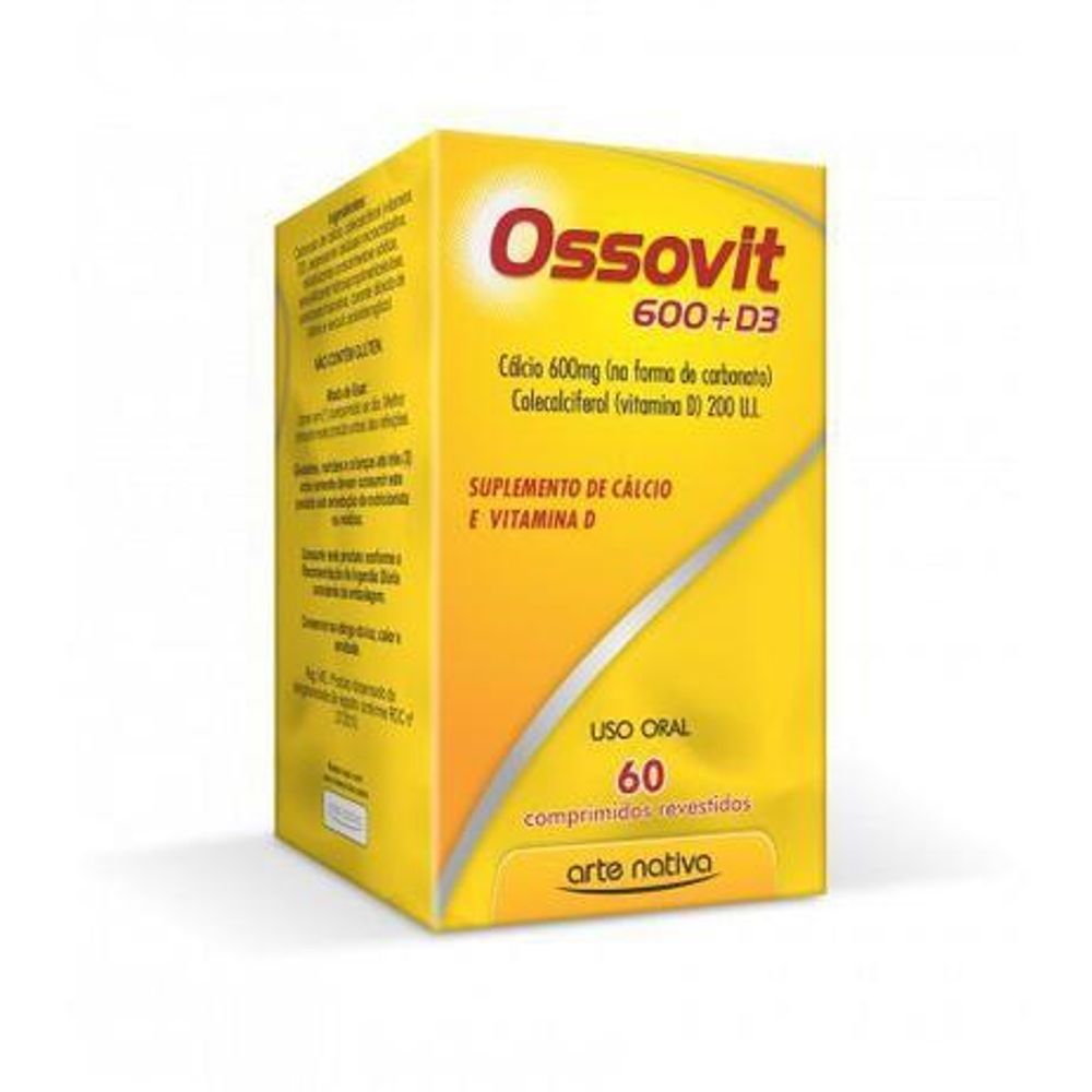 OSSOVIT 600 D3 60 Comprimidos - unicdrogaria