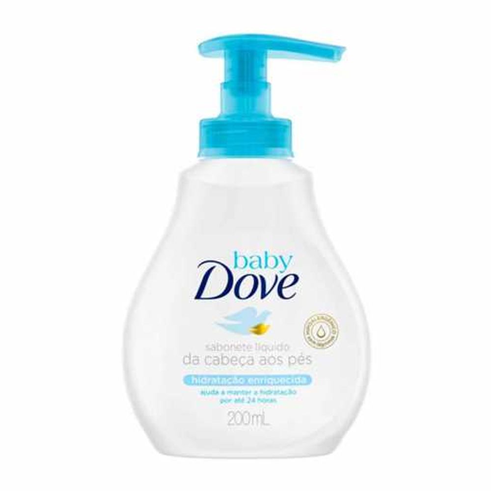 Sabonete Líquido Dove Baby Hidratação Enriquecida 200ml - unicdrogaria