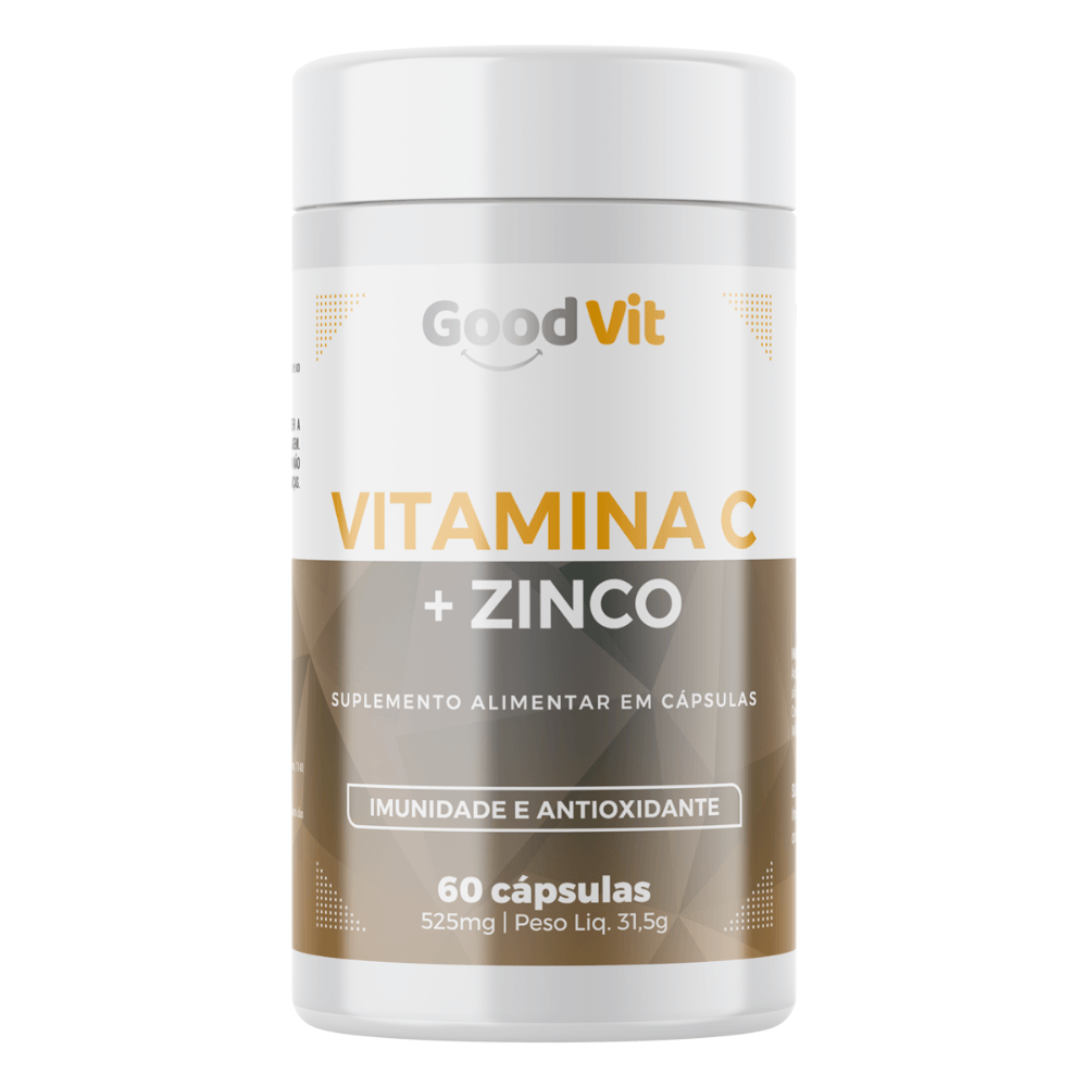 Vitamina C + Zinco C/60 Cápsulas - Good Vit - unicdrogaria